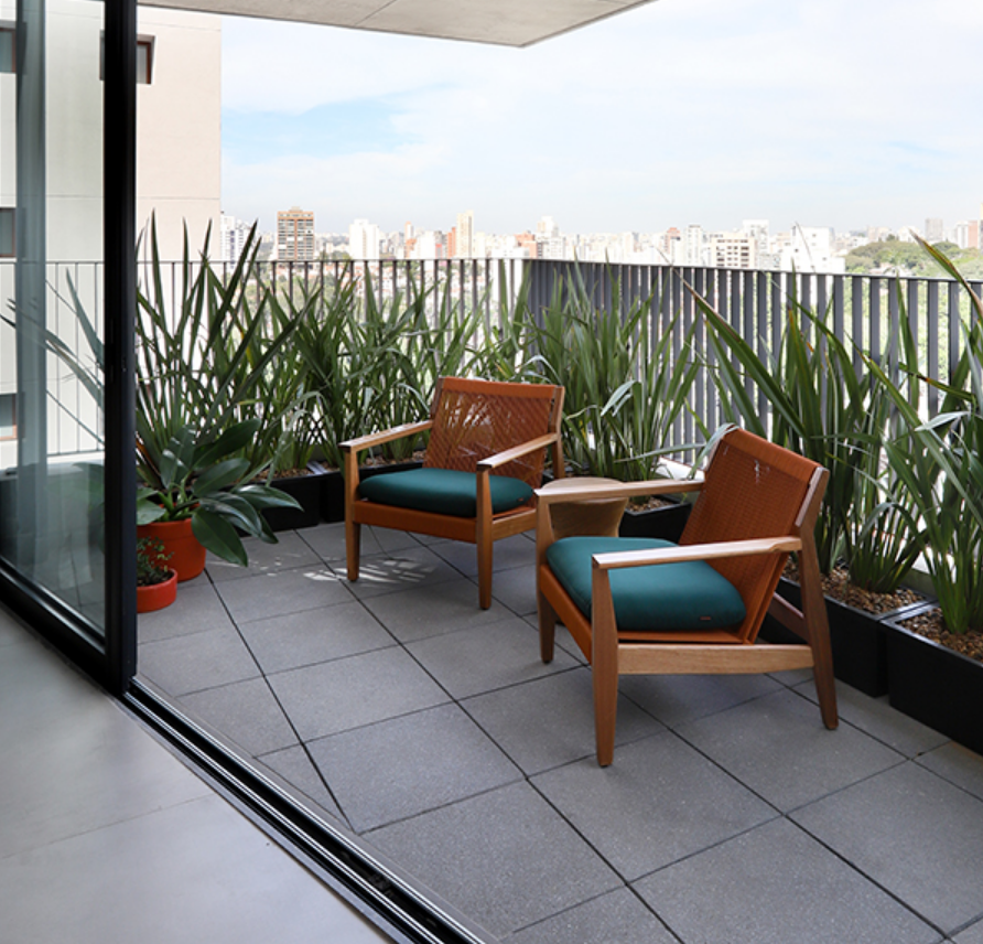 Viva Decora - Sacada em um Espaço Aconchegante e Funcional